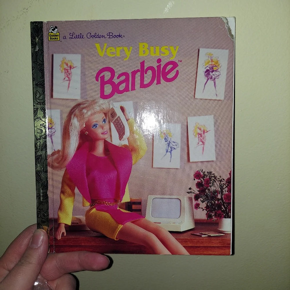 Mattel | Toys | The Little Golden Book Very Busy Barbie 99s Vintage ...